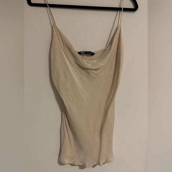 Zara | Tops | Zara Top Like New Dropped Neckline Very Flattering | Poshmark